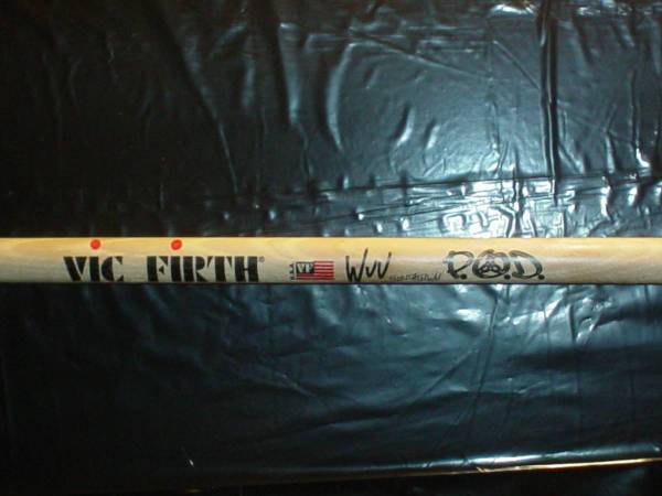 P.O.D POD LOGO & Wuv Signature 1999 Tour Concert Drum Stick $40 ...