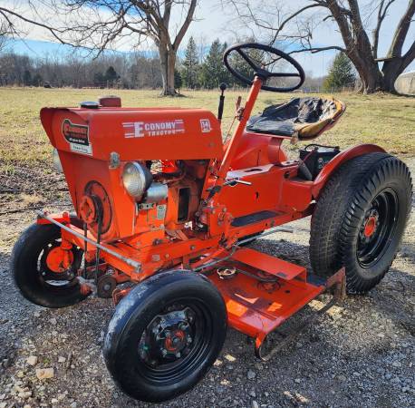 Economy power king garden tractor with plow. ( newly rebuilt engine ...