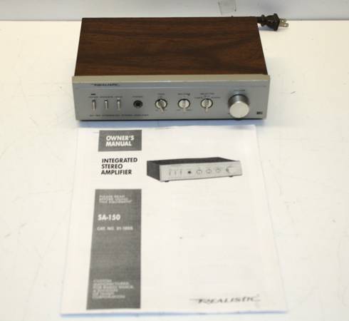 Radio Shack Realistic SA-150 Integrated Stereo Amplifier (Mini Amp) $30 ...
