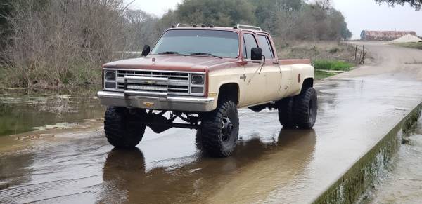 1986 Chevrolet K30 Crew Cab Dually 4x4 6" lift on 37s - $13750 (Bremond ...