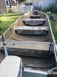 14 Foot Semi Deep V Aluminum Boat, Motor, with Trailer $1,000 | Boats ...