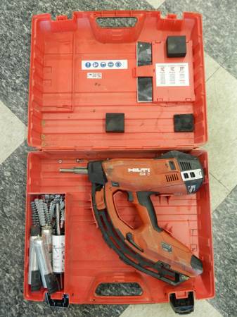 HILTI GX3 GAS POWERED / ACTUATED FASTENER NAIL GUN NAILER GX 3 $250 ...