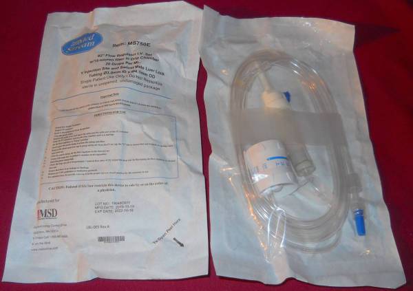 IV Regulator Med Stream Flow Set MS750E 20 Drops per ML $10 ...