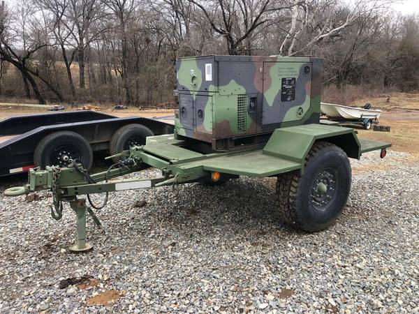 Generator 10KW Military Mep-803A On Humvee Trailer. 245 Hrs. $6,500 ...