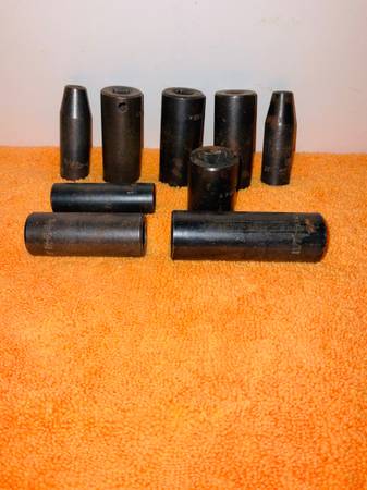 JAPAN (8) & (1) TAIWAN SOCKET - ALL 3/8” DRIVE - BLACK OXIDE $15 ...