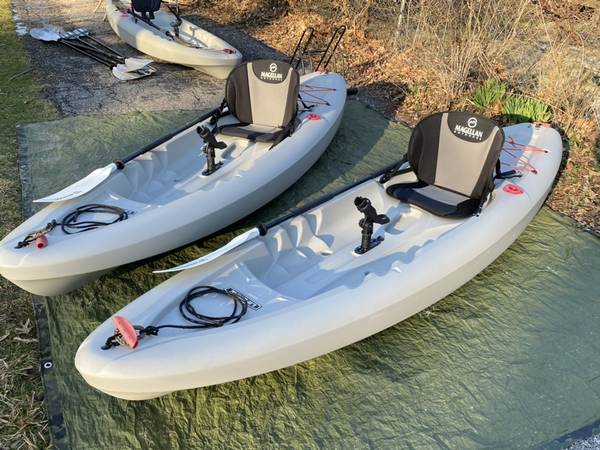 Kayaks Lifetime Triton Angler Kayak With New High Back Seats $450 Each ...
