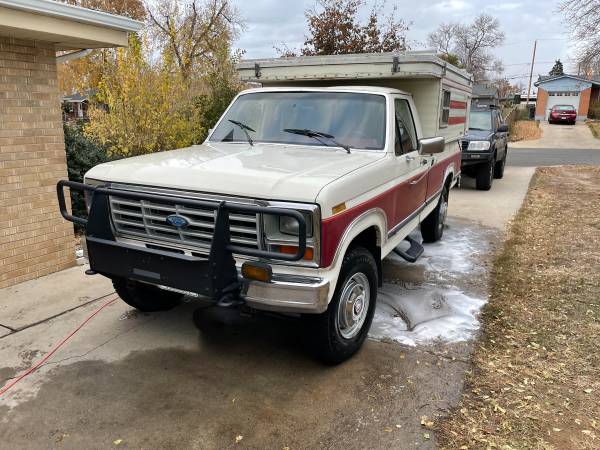 1985 F250 with Four Wheel Pop Up Camper $15,000 | Cars & Trucks For ...