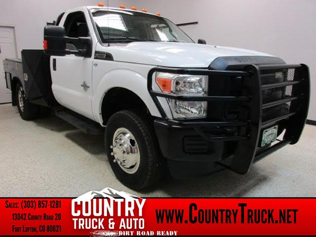 $22,000, 2012 Ford F350 XL Super Duty Regular Cab Flatbed Truck 6.7 ...