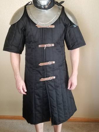 XL GAMBESON PLUS GORGET AND PAULDRONS (PLATE ARMOR)!!!!!!!!!!!!!!!!!!! $300 | General Items ...