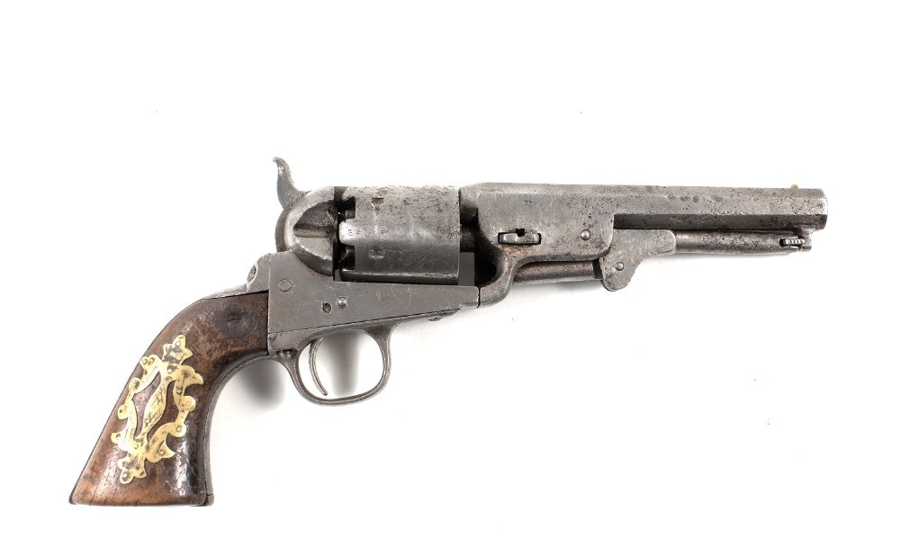 Antique Colt Brevette 1851 Navy .36 Cal Percussion Revolver–SN: 193937 ...