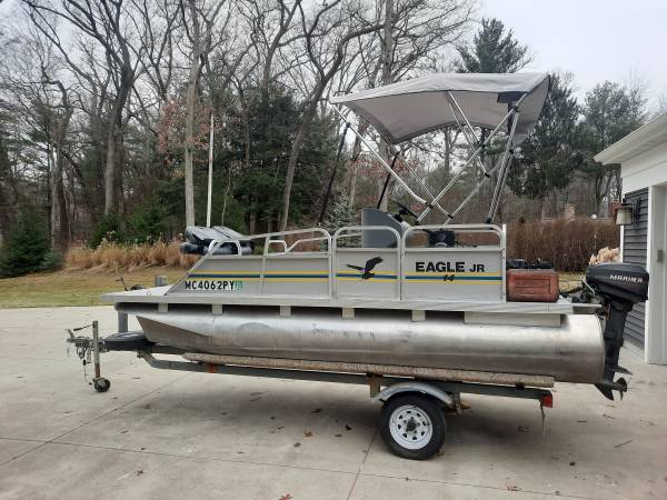 Gillgetter Playbuoy pontoon boat with trailer $8,000 | Boats For Sale ...