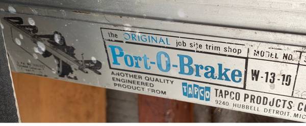 Tapco sheet metal brake - Port O Brake $750 | Tools For Sale | Detroit ...