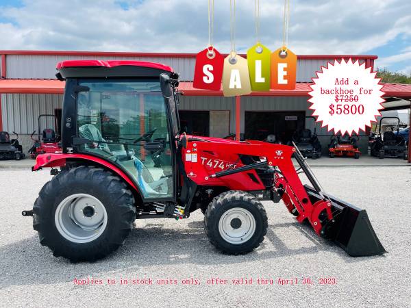 2023 TYM T474 4WD Cab Tractor with Loader - 48 Horsepower $31,900 ...