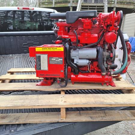 westerbeke 4.5 kw marine gas generator only 28 hours $3,600 ...