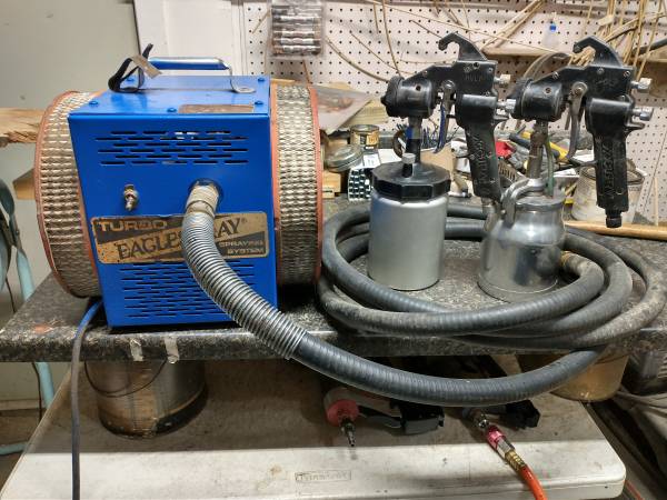 ACCUSPRAY TURBINE HVLP # 10 SPRAY GUN Eagle spray turbine and hose $350 ...