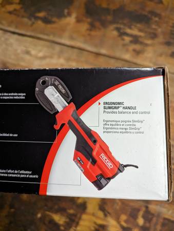 ridgid rp 115 mini press tool battery kit w/ propress jaws (1/2-3/4 ...