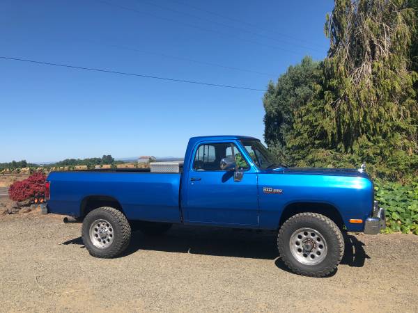 1991 Dodge W250 4x4 1st gen CUMMINS - $9600 (Albany) | Cars & Trucks ...