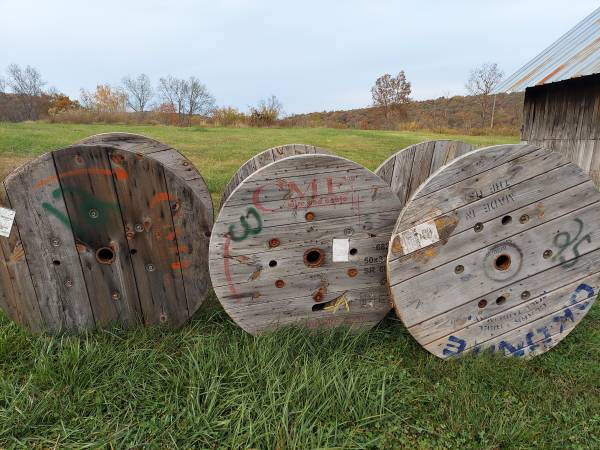 Large wooden spools $50 | Garden Items For Sale | Evansville, IN | Shoppok