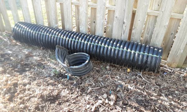 ADS 12 Inch Double Wall Drainage Culvert Pipe with Coupling 10 Feet ...