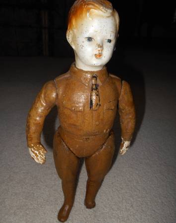 1917 WW1 IDEAL LIBERTY DOUGHBOY COMPOSITION JOINTED SOLDIER DOLL $40 ...