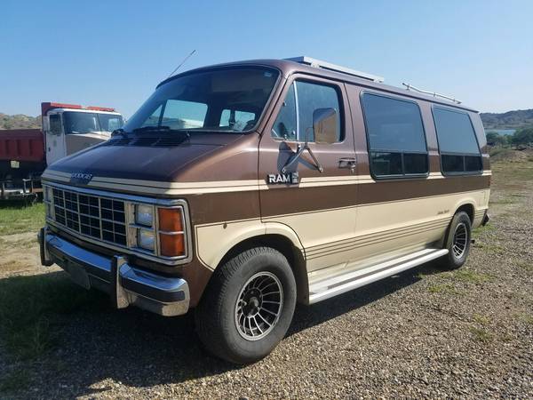 1985 Dodge B250 Conversion van with Solar panels - $6900 (fort collins ...