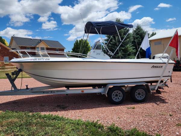 Center Console Boat Angler 204 w/Evinrude 150 $8,000 | Boats For Sale ...