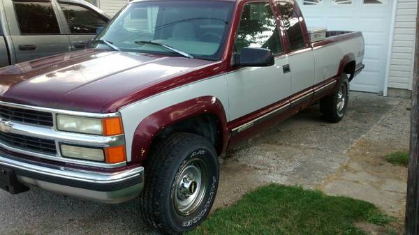1996 Chevy Silverado C2500 ext cab 4WD - $3500 (Poneto indiana) | Cars ...