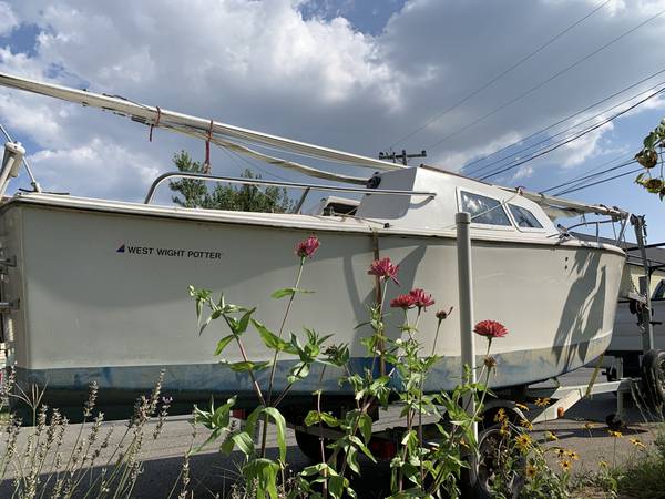 West Wight Potter 19 Sailboat (1995) & Trailer $4,000 | Boats For Sale ...