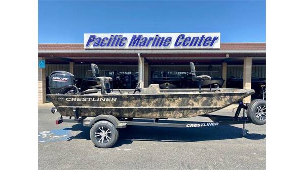 2022 Crestliner 1660 Retriever Side Console with a 40 HP Mercury Jet ...