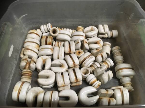 Antique Porcelain Electrical Fencing Insulators $50 | Garden Items For ...
