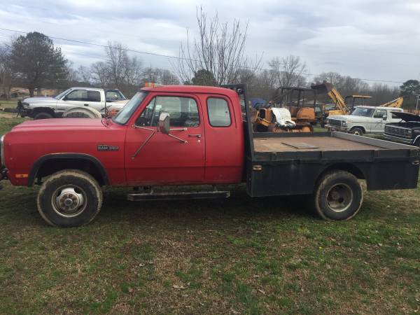 1993 Dodge w300 4x4 first gen dually cummins - $6500 (Albertville ...