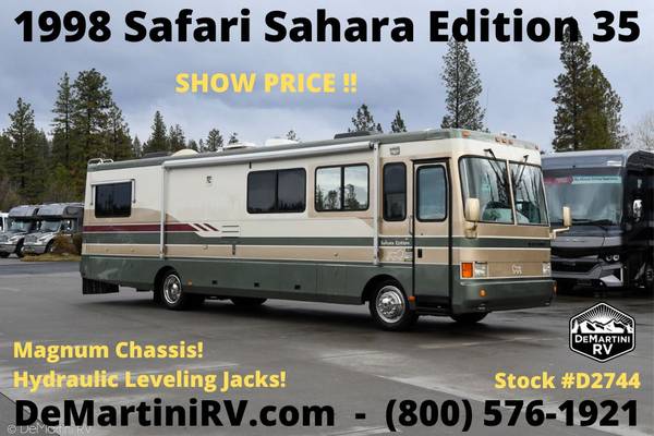 1998 Safari Sahara Edition 35 Slideout Class A Diesel Pusher Motorhome ...