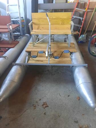 Aqua cycle pontoon paddle boat paddle king $1,900 | Boats For Sale ...