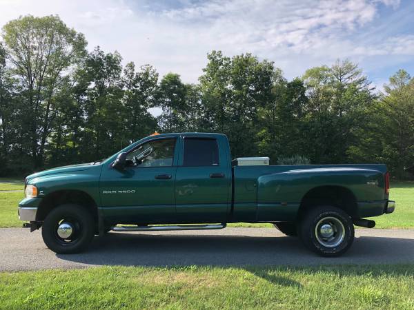 2003 Dodge Ram 3500 Cummins Diesel Dually 4x4 - $10900 (Millis ma ...