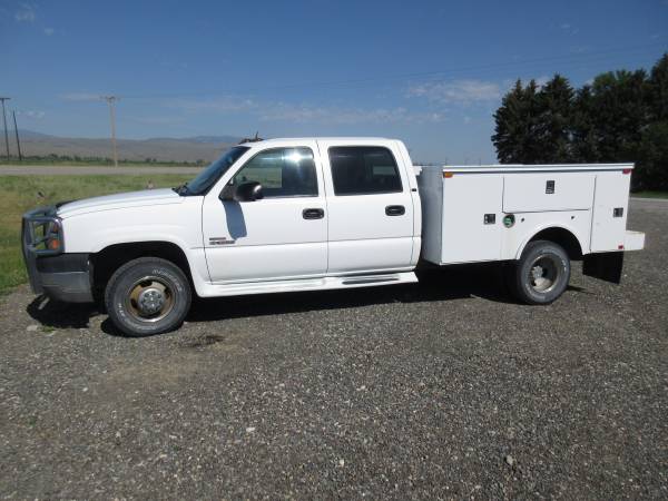 2004 Chevy 1 ton dually utility box Duramax, Allison auto 4x4 - $22,000 ...