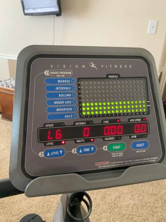 Vision Fitness R2200 exercise bike - like new $275 | Sports Goods For ...