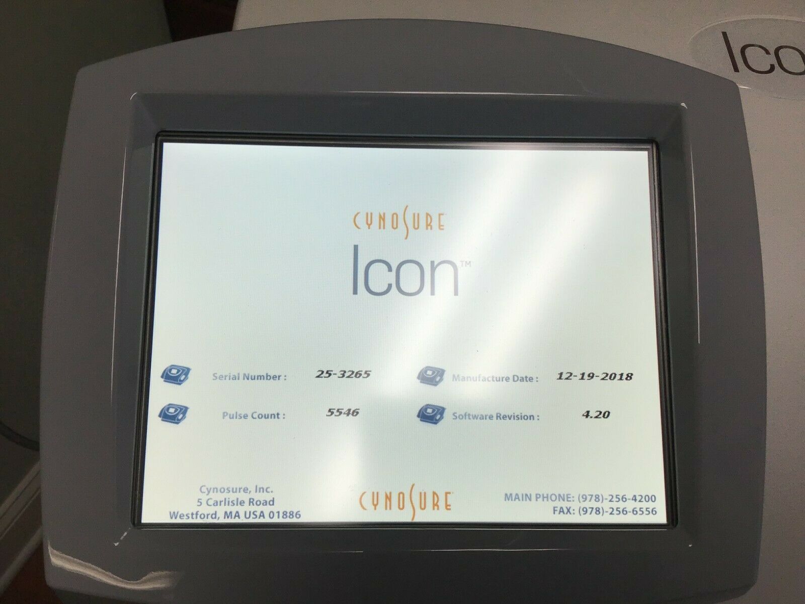 Cynosure Icon Palomar Aesthetic Laser System | Electronics For Sale ...