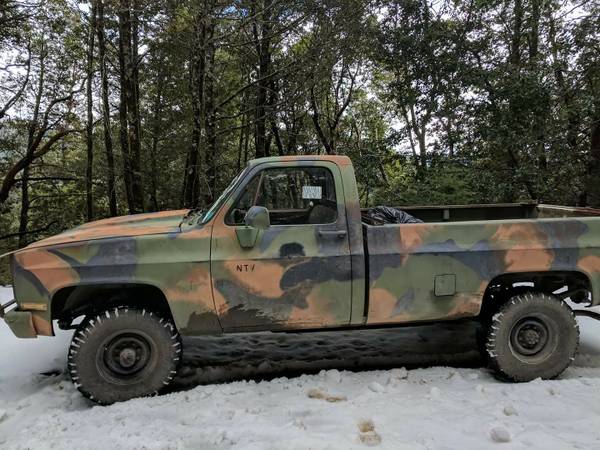 CUCV M1008 MILITARY TRUCK - $12500 (Carlotta) | Cars & Trucks For Sale ...