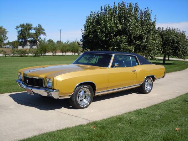 1971 Chevy Monte Carlo Custom Hardtop - $23500 (Fort Wayne) | Cars ...