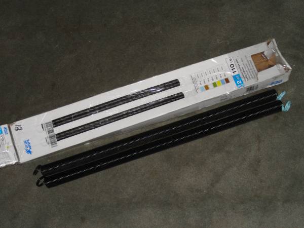 NEW PAIR BLUE HAWK 110# GARAGE DOOR SPRINGS $20 | Materials For Sale ...