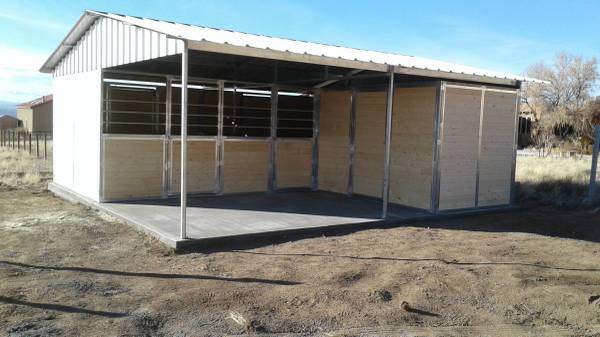 2 stalls 1 tack room shedrow barn $21,000 | Garden Items For Sale ...