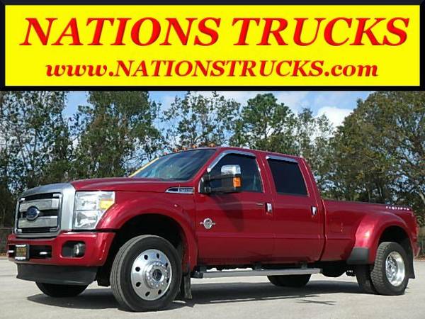 2016 FORD F-450 PLATINUM Crew Cab POWERSTROKE DIESEL DUALLY 4X4 - NAVI ...