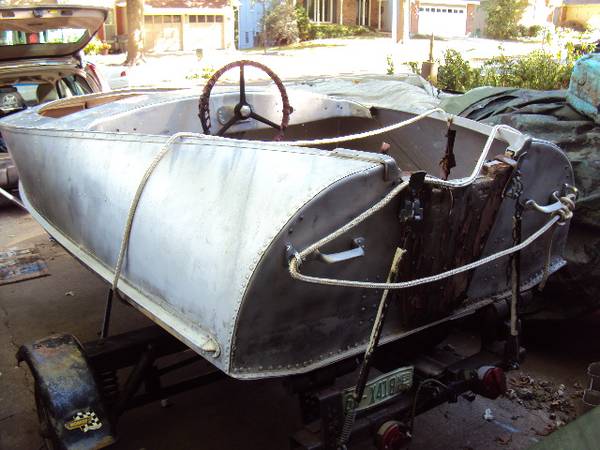 1950 FEATHER CRAFT 12FT EXPERIMENTAL FLYER RACE BOAT GREAT ORIGINAL ...