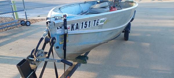 Aluminum Fishing Boat with 25 HP Johnson Motor $2,800 | Boats For Sale ...