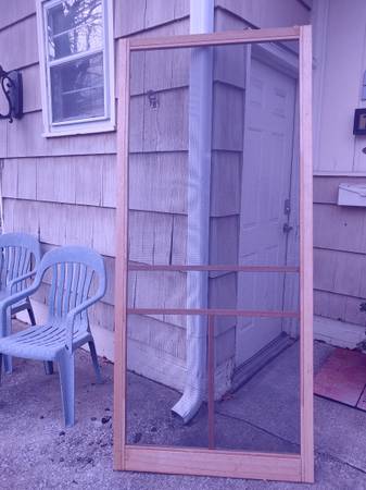 nice unfinished wooden screen door. never-installed 36 x 81 $60 ...