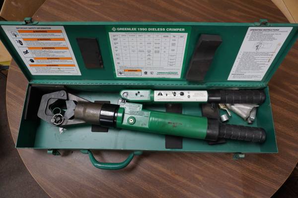 GreenLee 1990 Hydraulic Crimp tool $700 | Tools For Sale | Knoxville ...