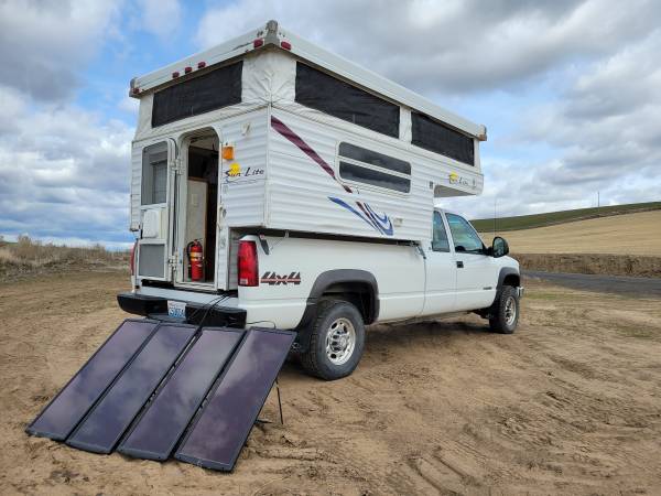 1998 Chevy 2500 4x4 & Pop-up Camper - Overlander, Solar, Runs Great ...