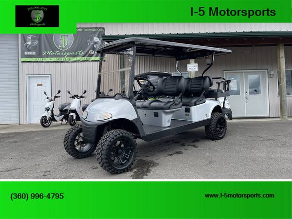 $4000 DISOUNT - LIKE NEW EZGO RXV 6 seat Stretch limo lifted golf cart ...