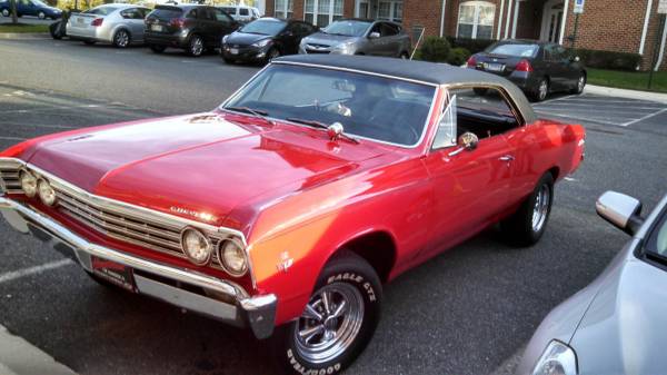 1967 Arrest Me Red Chevelle (with black vinyl roof). - $25000 (Rising ...