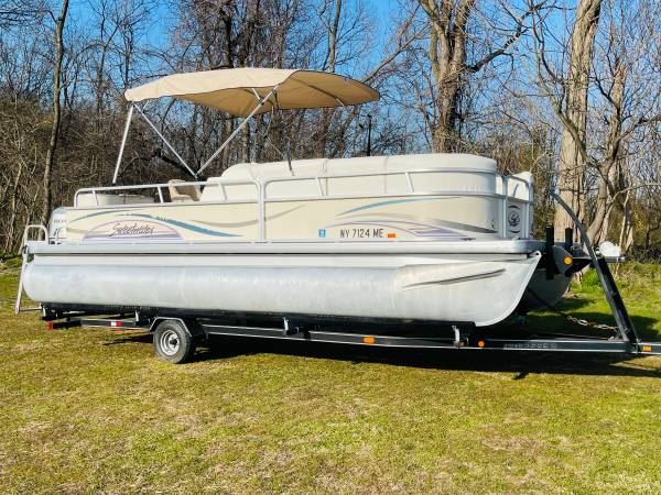 SWEETWATER CHALLENGER PONTOON BOAT+ 75hp HONDA 4 STROKE MOTOR+TRAILER ...